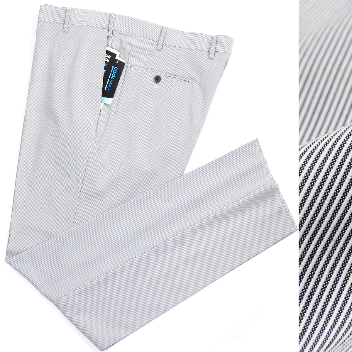 ★即決★ 新品 大きいサイズ 定価1.8万 D'URBAN ダーバン 盛夏 COOLMAX コードレーン ストライプ スラックス 115 DURBAN DBP280 /【Buyee ...