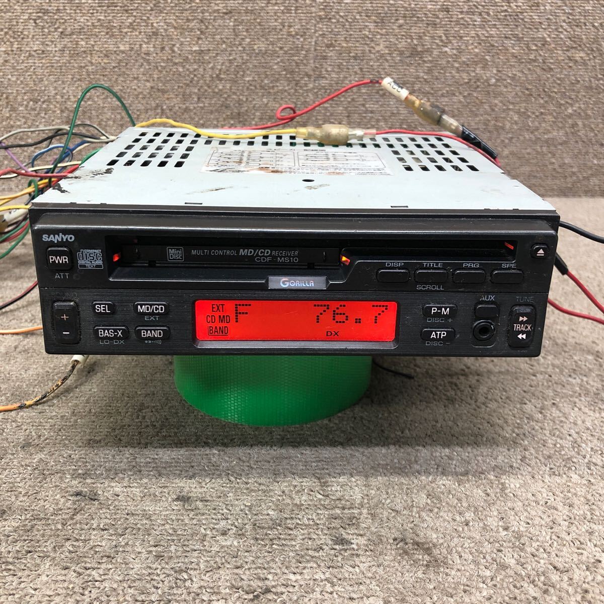 AV6-401 激安 カーステレオ SANYO GORILLA CDF-MS10(K) CD MD FM/AM プレーヤー オーディオ 本体のみ 簡易動作確認済み 中古現状品 /【Buyee ...
