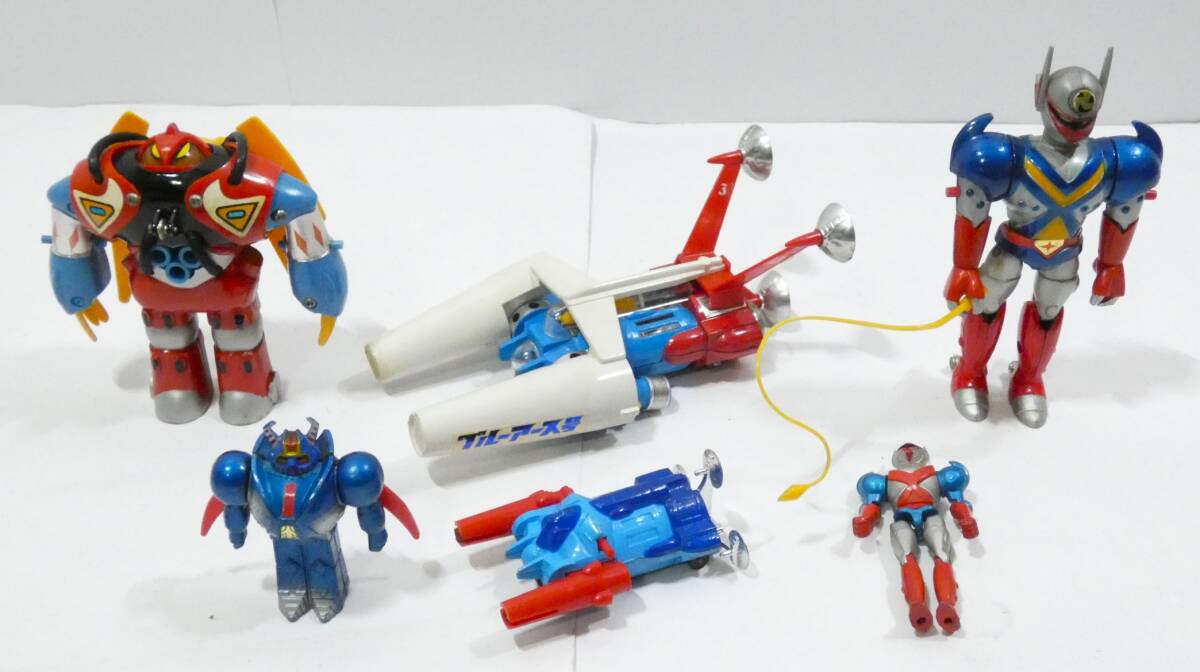 1886T/当時物 中嶋制作所 ウルトラ合金 超合金 宇宙の騎士 テッカマン まとめて ブルーアース号・ ガニラ ・テッカマン・ペガスロボット ...
