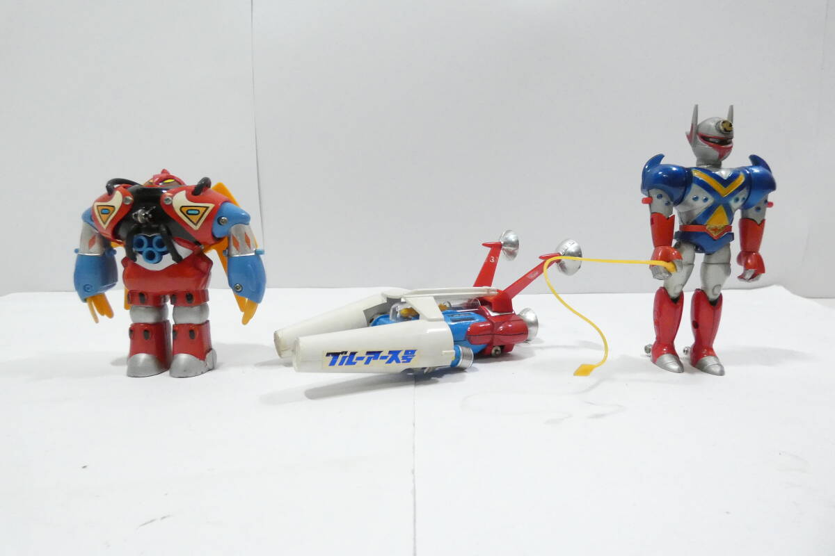 1886T/当時物 中嶋制作所 ウルトラ合金 超合金 宇宙の騎士 テッカマン まとめて ブルーアース号・ ガニラ ・テッカマン・ペガスロボット ...