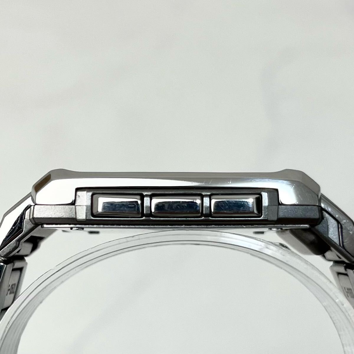 【魅惑の逸品】 実働 CASIO I-RANGE IRW-100 カシオ スクエア ウェーブセプター タフソーラー デジタル メンズ 腕時計 ...