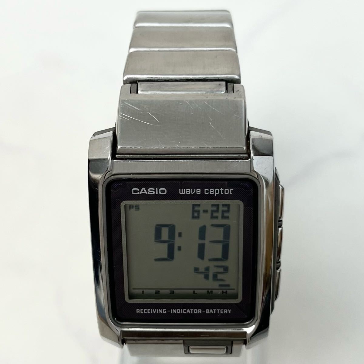 【魅惑の逸品】 実働 CASIO I-RANGE IRW-100 カシオ スクエア ウェーブセプター タフソーラー デジタル メンズ 腕時計 ...