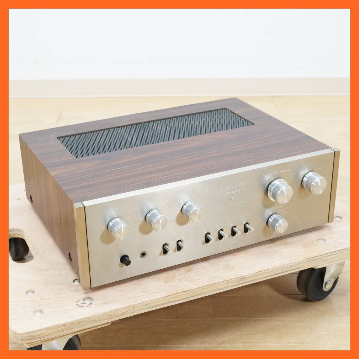 前ダ：【ONKYO/オンキョー】プリメインアンプ Integra A-755 ステレオアンプ 100V オーディオ機器 ★送料無料★ ...