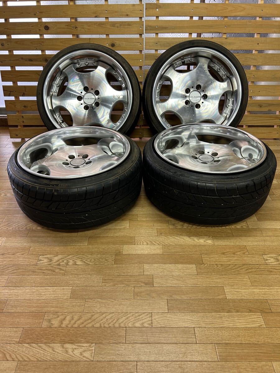 【当時物！深リム！】ENKEI AME SHALLEN 19インチ 9J/10J PCD114.3 5穴 ET26/21 ハブ径73 管理 ...