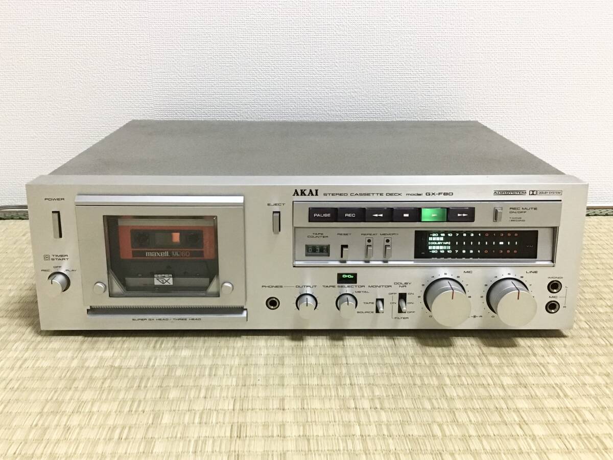 【美品ジャンク】AKAI ステレオカセットデッキ GX-F80 /【Buyee】 Buyee - Japanese Proxy Service | Buy from Japan!