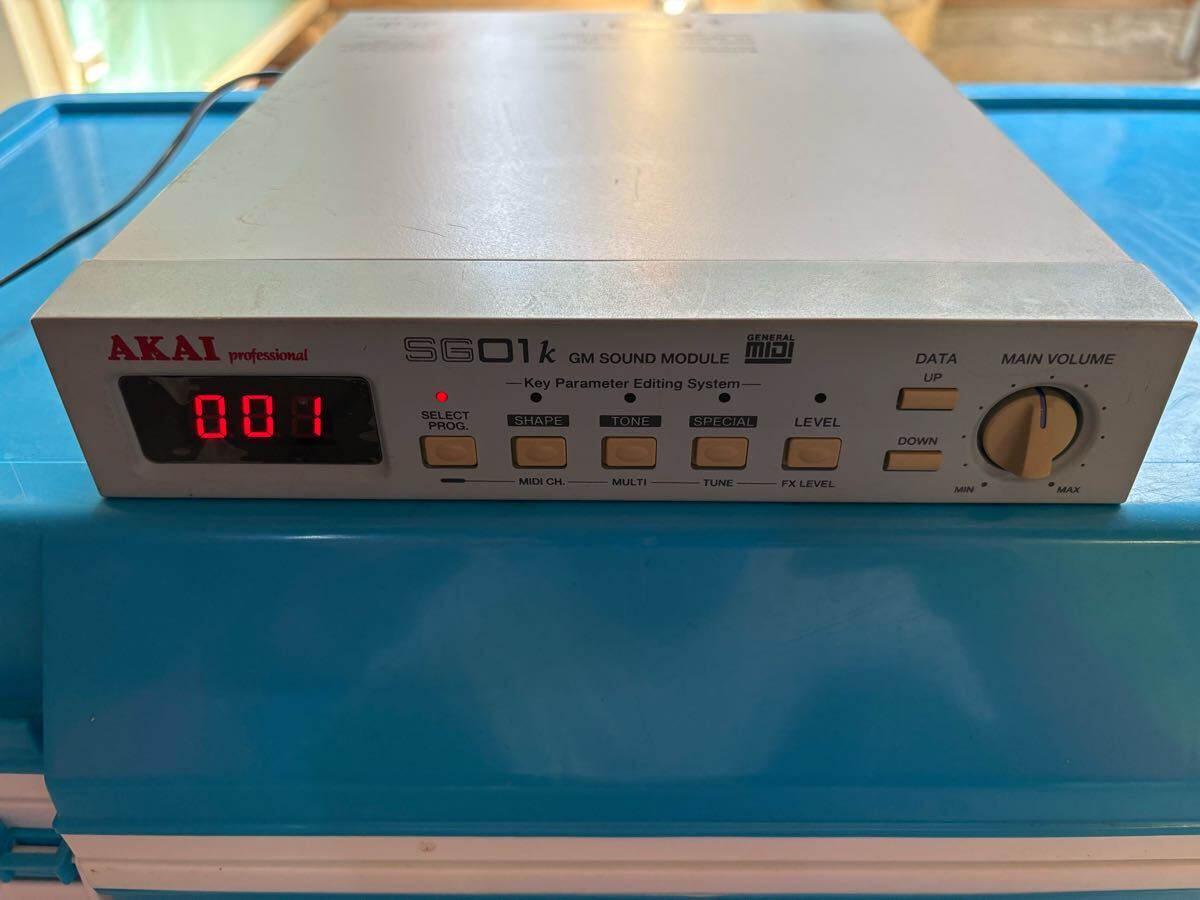 1円〜 AKAI 音源モジュール SG01k GM SOUND MODULE アカイ サウンドモジュール 通電確認済み ジャンク扱い ...