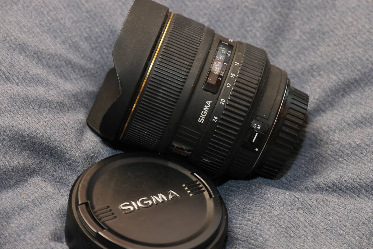 シグマ SIGMA AF 12-24mm F4.5-5.6 EX DG HSM キヤノン【EFマウント用】絞り不良 ジャンク品扱い ...