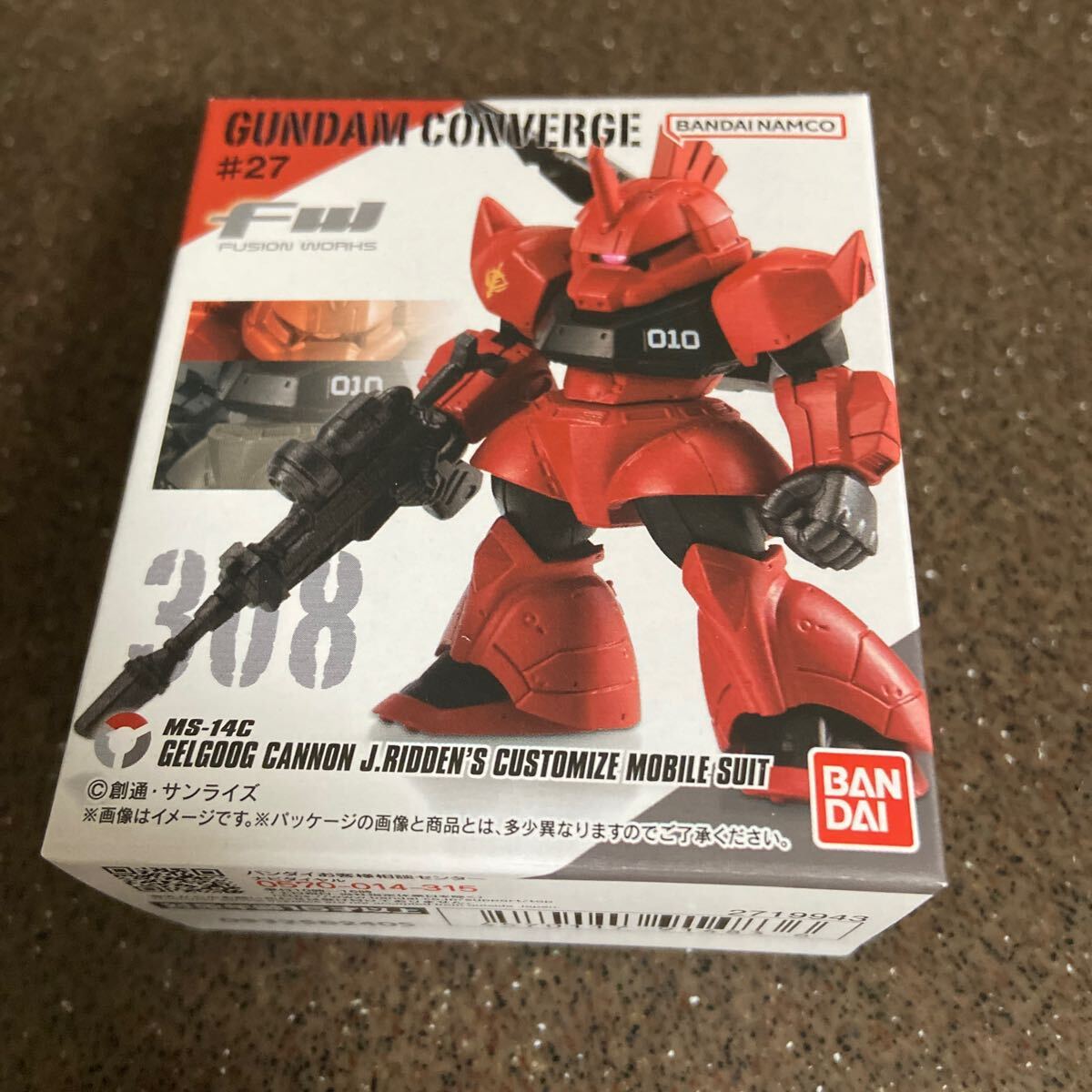 新品未開封 FW GUNDAM CONVERGE #27 308 ゲルググキャノン ジョニー・ライデン機 ガンダムコンバージ GUNDAM ...