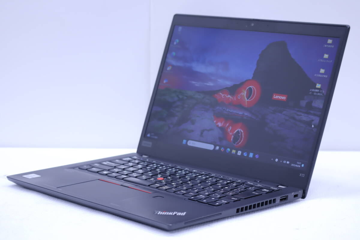 1円～ 薄型軽量 Lenovo ThinkPad X13 Gen1 i5-10310U 8G NVMeSSD256G 13.3インチFHD ...