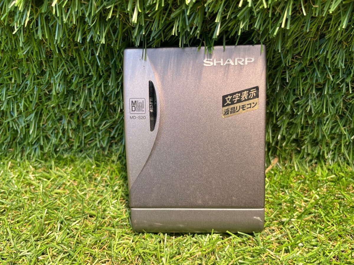 SHARP シャープ MD-S20-S ポータブルMDプレイヤー イヤホン付き 動作未確認 /【Buyee】