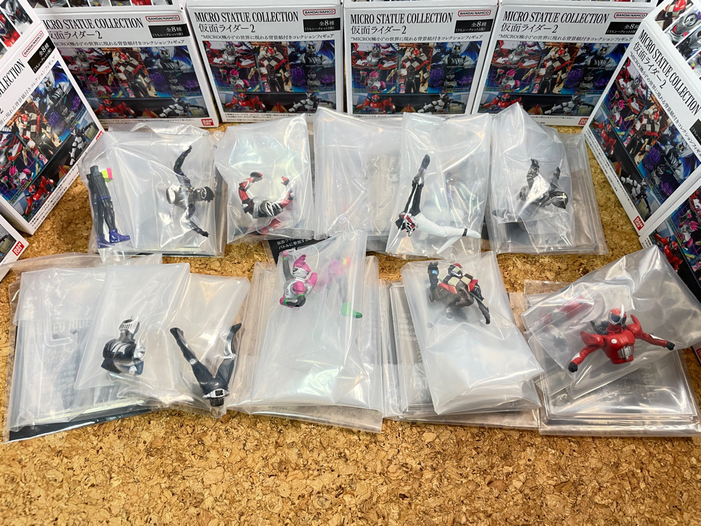 ★MICRO STATUE COLLECTION 仮面ライダー2 全8種セット（シークレット含む）★マイクロ スタチュー コレクション ...