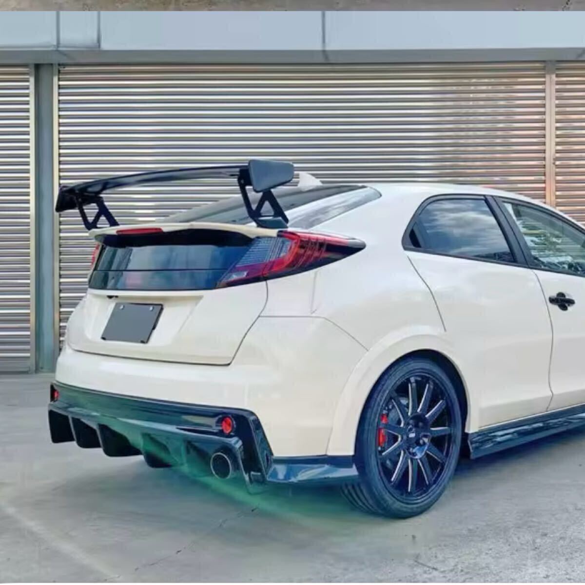 fk2 シビック typeR 無限リアウイング frp製 fl5 fk8 civic タイプR 無限風 塗装前提 mu-style 車検対応 ...