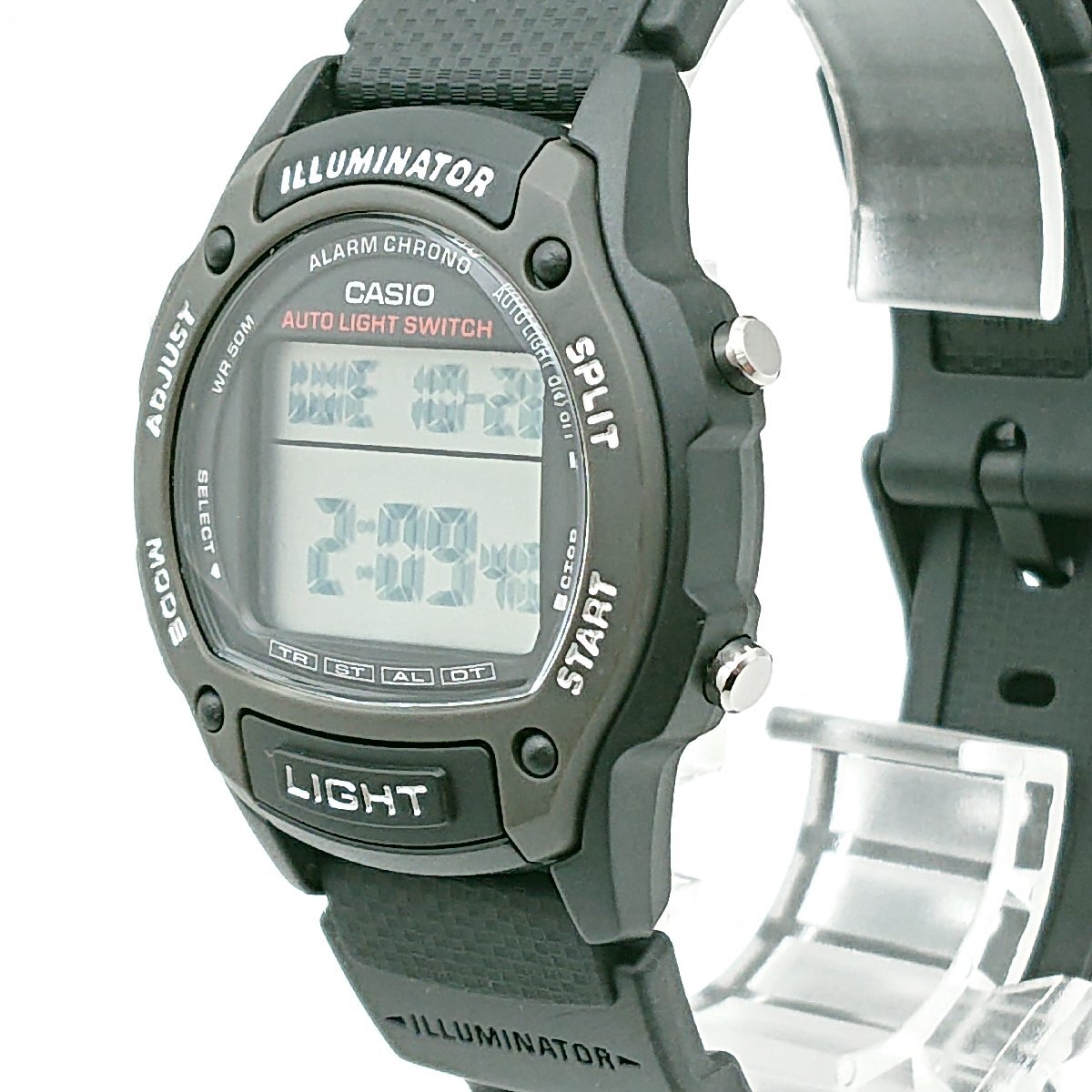 8275# 【訳あり品】 カシオ/CASIO 腕時計 W93H-1AV クォーツ デイデイト デュアルタイム 5気圧防水 メンズ ブラック ...