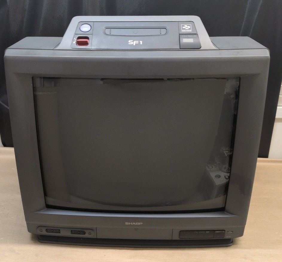 SHARP 21G-SF1 スーパーファミコン内蔵テレビ ブラウン管テレビ シャープ 任天堂 レトロ Y1682 /【Buyee】 Buyee ...