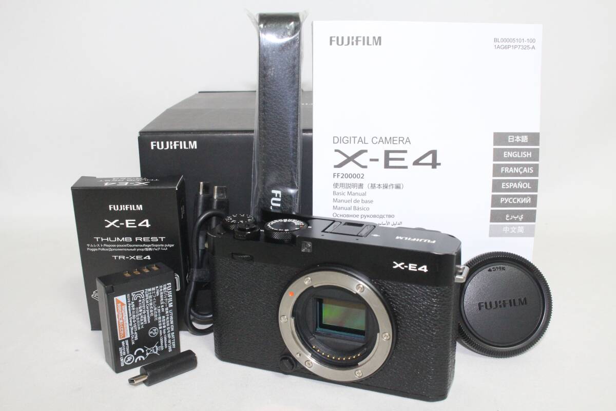 元箱入り FUJIFILM 富士フイルム ミラーレスデジタルカメラ X-E4 ボディ ブラック F X-E4-B (006-033) /【Buyee】 Buyee - Japanese ...