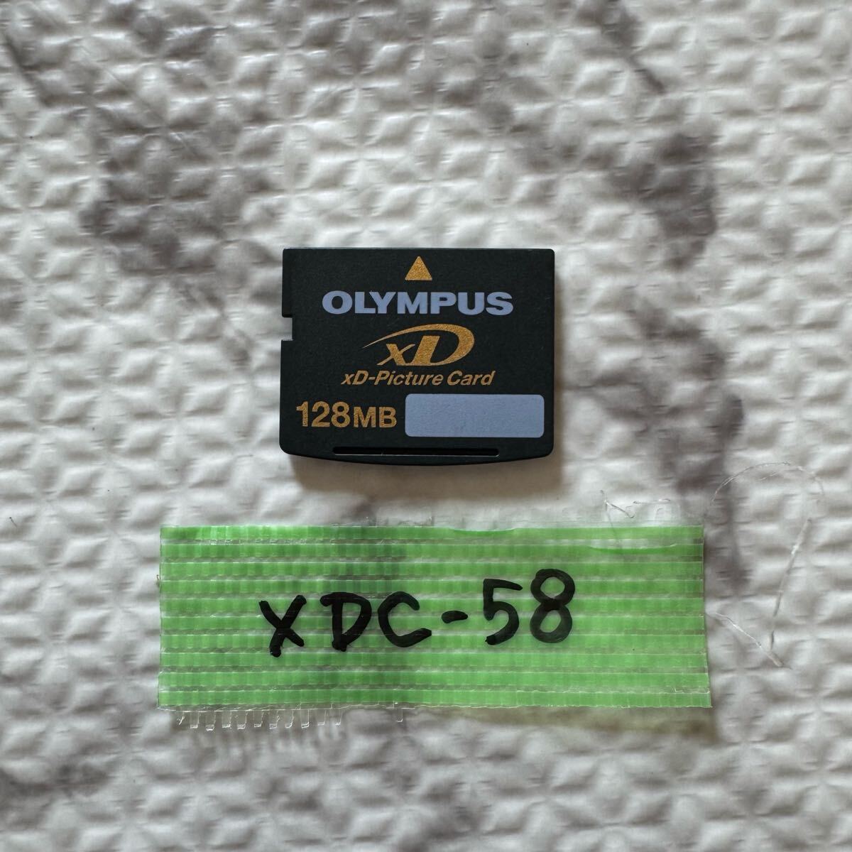 XDC-58 激安 メモリカード XDcard xD-picture Card OLYMPUS 128MB データ消去済み 動作品 中古品 ...
