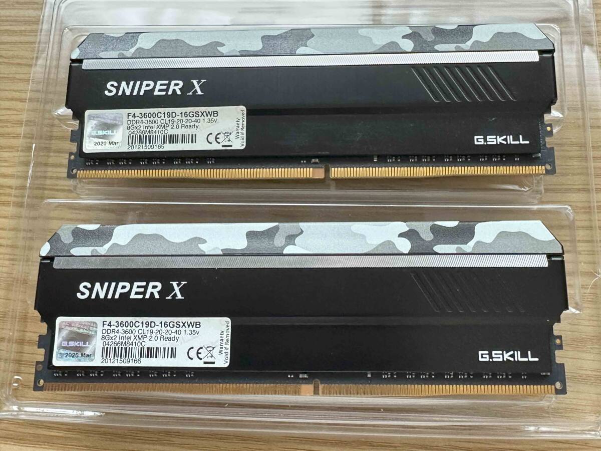 パソコン用メモリ DDR4-3600 8GB×2枚 F4-3600C19D-16GSXWB SNIPER X /【Buyee】 Buyee ...