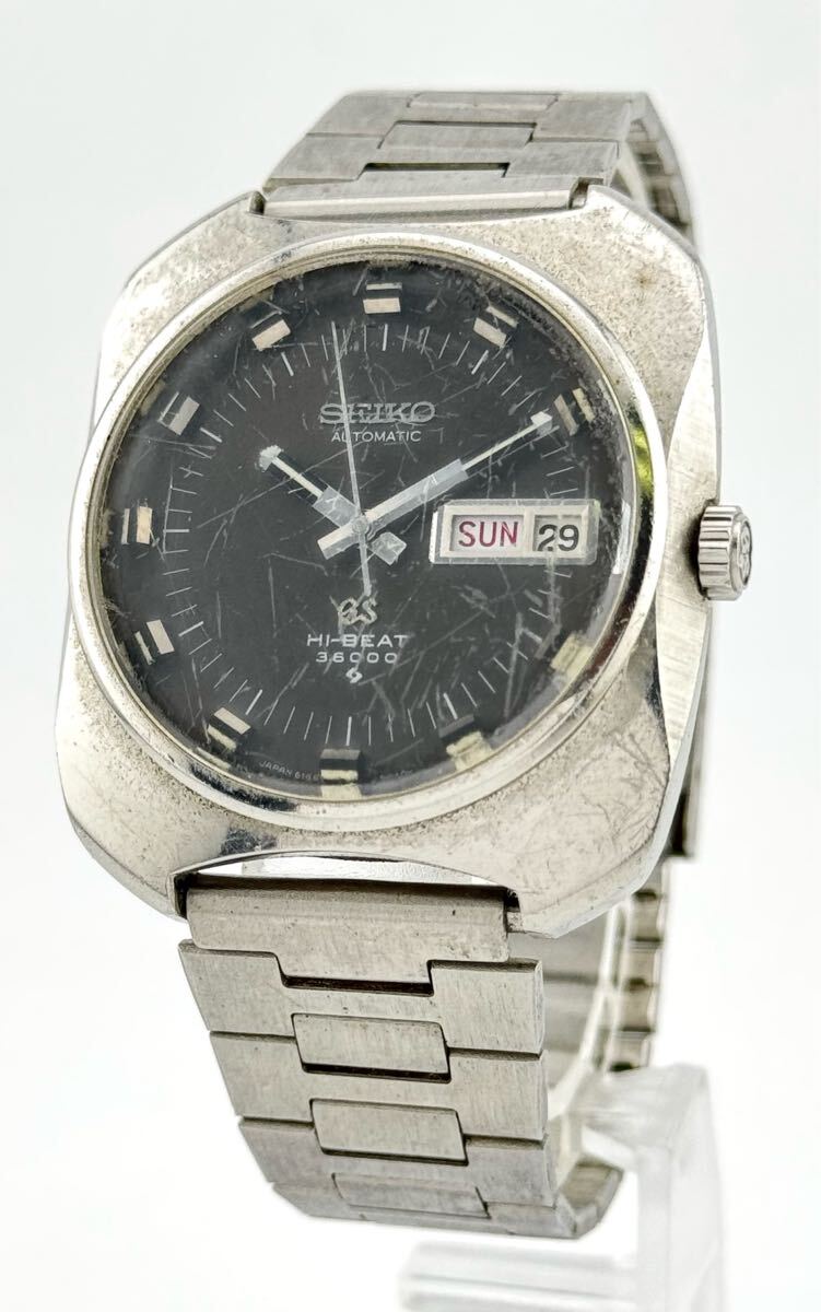 【セイコー 1円～】 「SEIKO」 6146-8020 グランドセイコー ハイビート デイデイト 腕時計 AT メンズ A22A331 ...