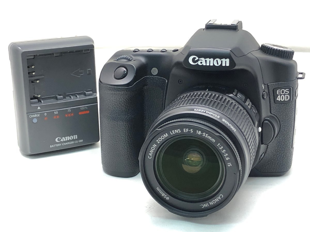 Canon EOS 40D / EF-S 18-55mm 1:3.5-5.6 IS デジタル一眼レフカメラ 簡易動作確認済み 中古 ...