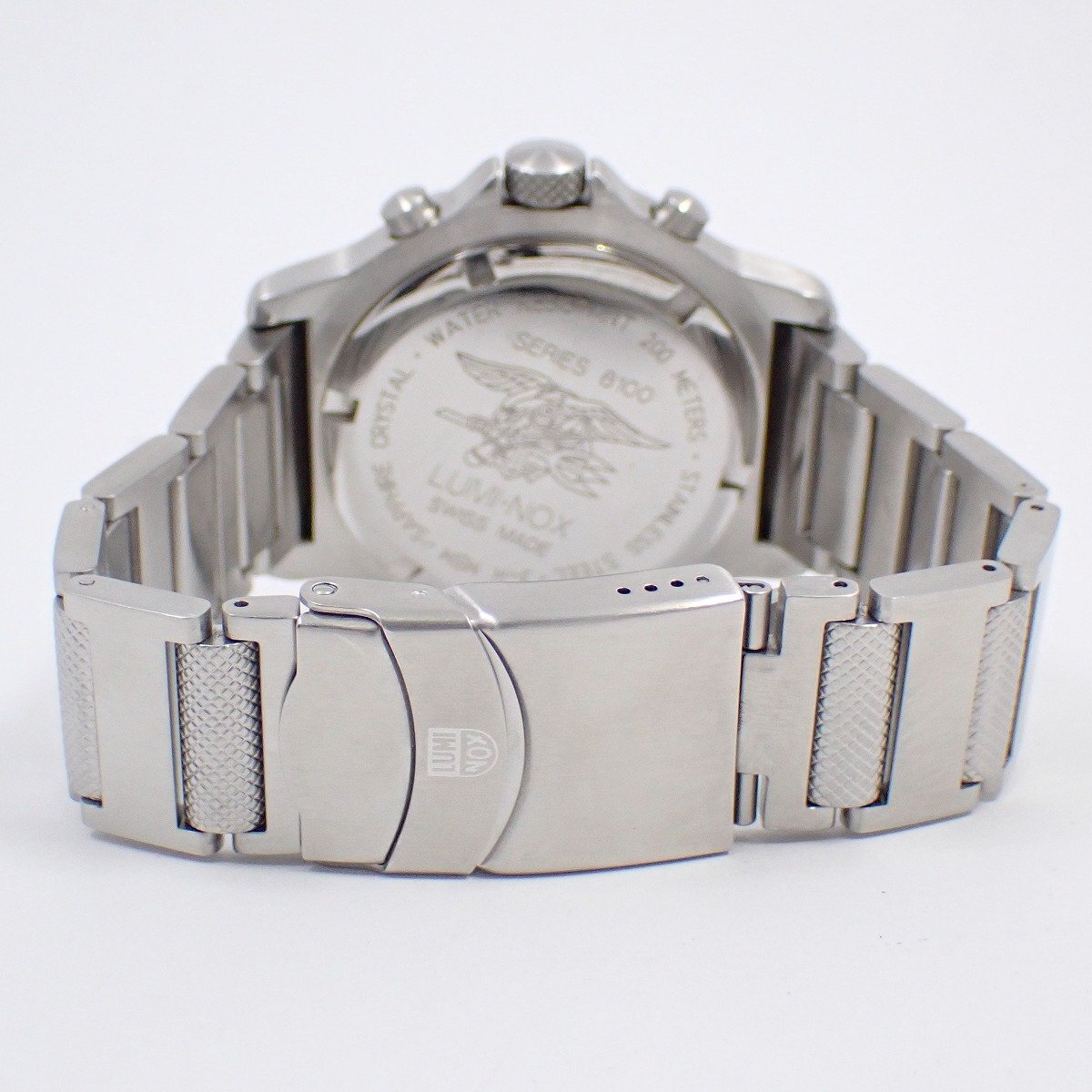 LUMINOX ルミノックス ネイビーシールズ クロノグラフ クォーツ メンズ 腕時計 黒文字盤 純正SSベルト 8100【いおき質店 ...