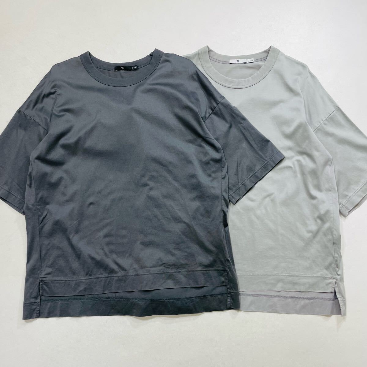 73 UNIQLO ＋J ユニクロ スーピマコットン オーバーサイズT 5分袖 2枚セット サイズM 無地 春夏 ジルサンダー レディース 50604M /【Buyee】 Buyee ...