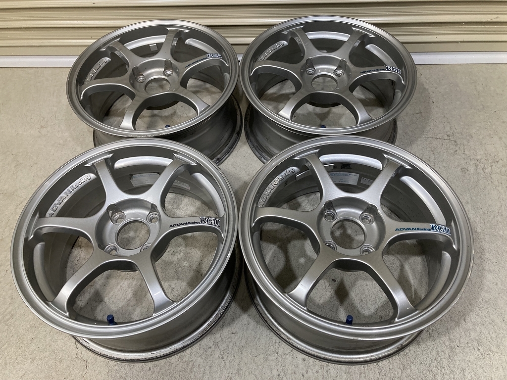 希少 YOKOHAMA ADVAN Racing RGII 15インチ 6.5J +35 PCD100 4H 4本セット RG2 アドバンレーシング (R1574) /【Buyee ...
