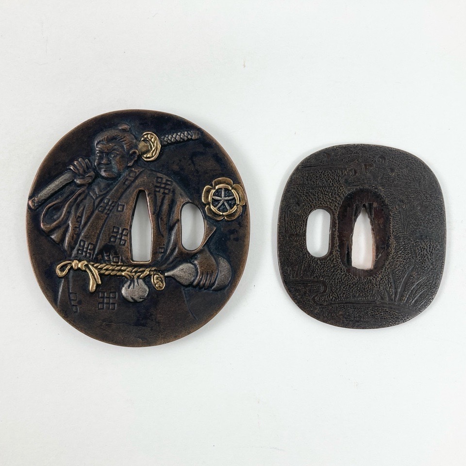 時代物 鍔 無銘 象嵌 2点セット 武具 刀装具 古美術 骨董品 刀装具 274g y333-3727552【Y商品】 /【Buyee】 Buyee - Japanese Proxy ...