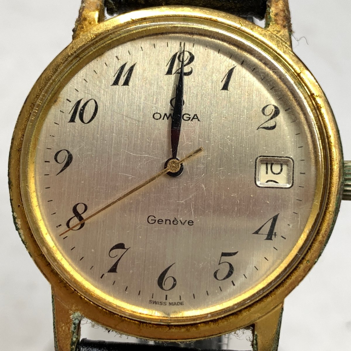 f001 Z4 OMEGA オメガ ジュネーブ ジュネーヴ メンズ 手巻き 腕時計 デイト 136 0104 1030 ジャンク /【Buyee】 Buyee - Japanese Proxy ...