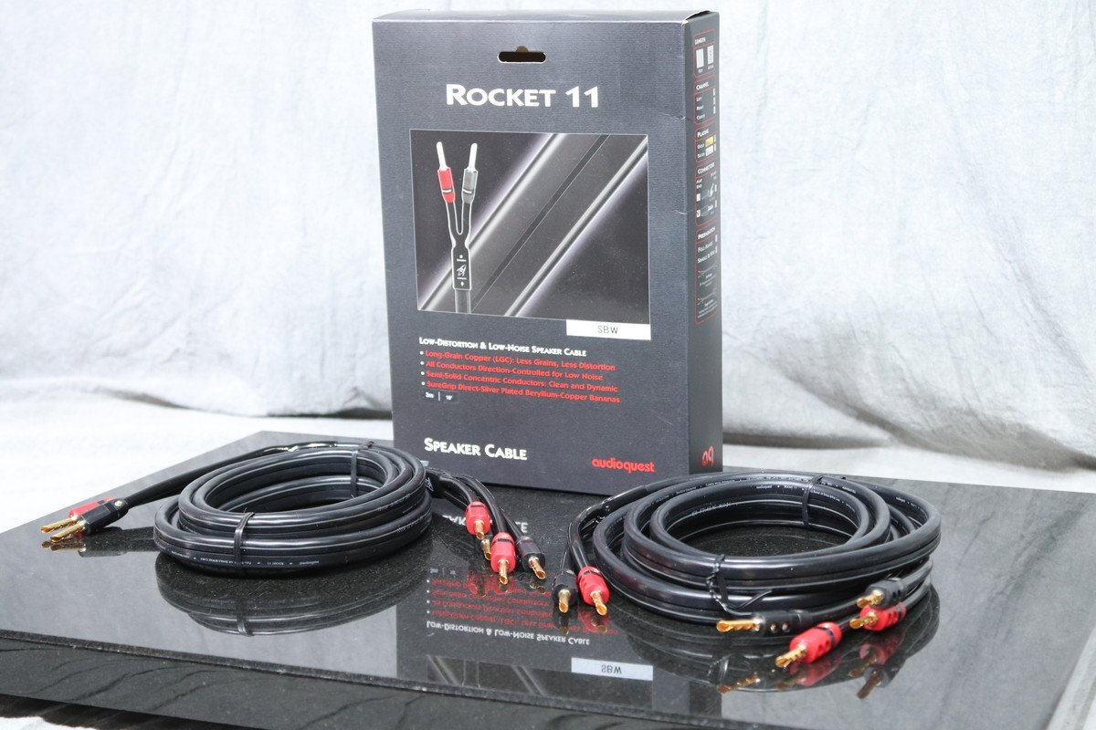 【C】【C】audioquest Rocket 11 スピーカーケーブル ペア 約3.0m オーディオクエスト 3060103 /【Buyee ...
