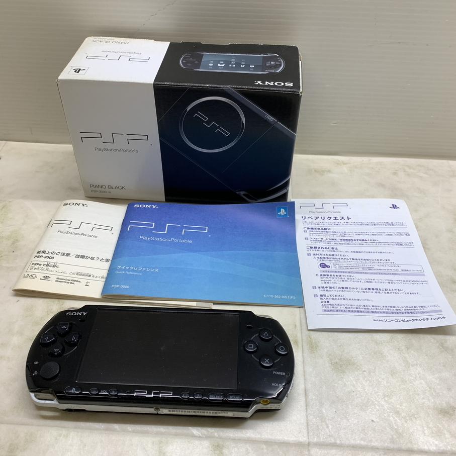MIN【現状渡し品】SONY PSP 本体 PSP-3000 ピアノブラック〈023-250603-ks-03-MIN〉 /【Buyee】 Buyee - Japanese Proxy ...