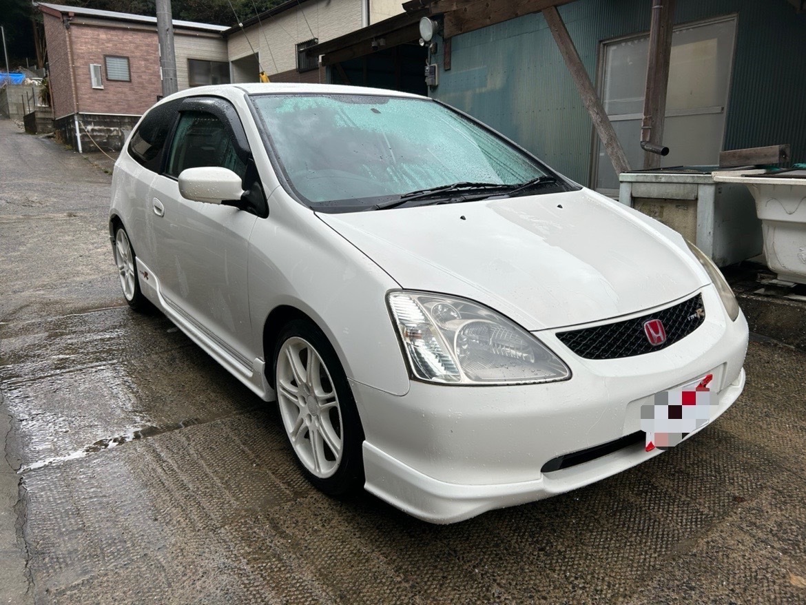 九州 福岡 ホンダ シビック タイプR EP3 6MT 99000km 車検R9年3月まで 白 K20A 検) EG6 EG9 EK4 EK9 FD2 FN2 FK2 FK7 FK8 DC2 ...