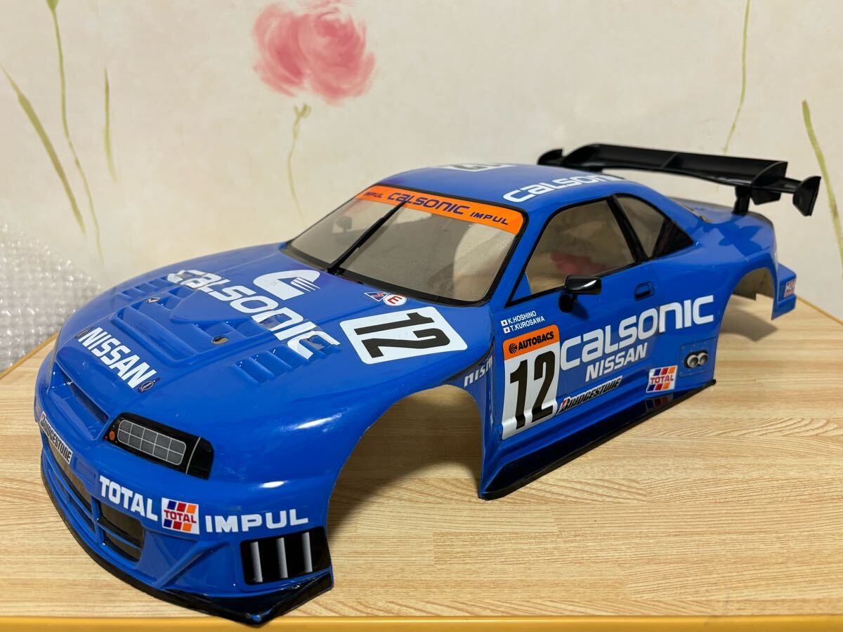 1/10 京商 カルソニック スカイライン GT-R R33 レーシングカー エンジンカー ラジコンボディ KYOSHO CALSONIC ...