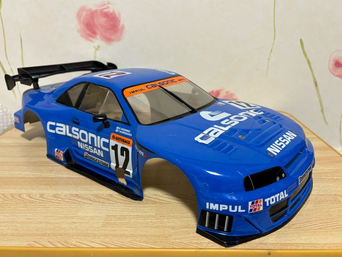 1/10 京商 カルソニック スカイライン GT-R R33 レーシングカー エンジンカー ラジコンボディ KYOSHO CALSONIC ...