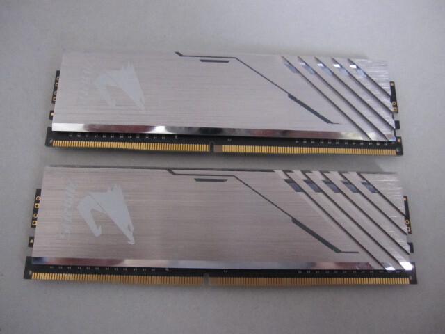 ギガバイト AORUS RGB Memory DDR4メモリ PC4-25600 DDR4-3200 8GB×2枚=16GB 高品質メモリ ...