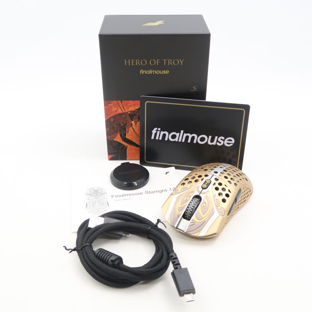 1円 美品 FINALMOUSE ファイナルマウス Starlight12 Achilles マウス ワイヤレス Sサイズ HD28W1 ...