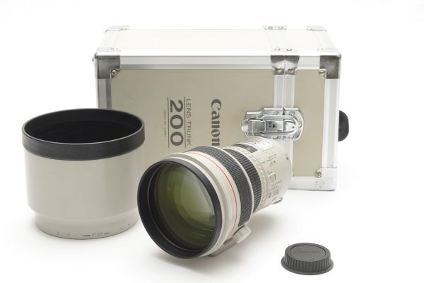 動作確認済 Canon Lens EF 200mm F1.8 L USM AF Lens With Hard case 超大口径 単焦点 望遠 ...