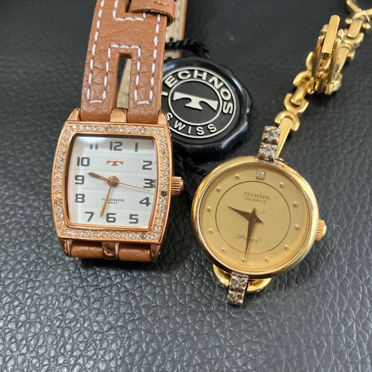 【稼動品】全て石付き RADO/TECHNOS/SANDOZ/AUREOLE/LOMOND スイス腕時計 まとめ売り6点セット クォーツ ...