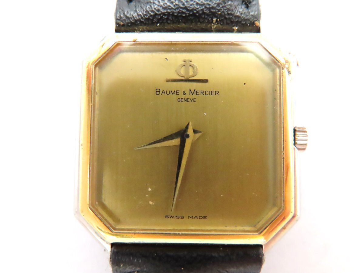 1円 ボーム＆メルシエ A.1760.018 SS/YG ゴールド文字盤 レディース 稼働 手巻 2281101 /【Buyee】 Buyee ...