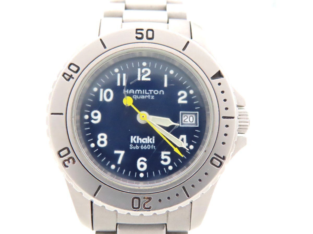 1円 ハミルトン 8587B カーキ SS ネイビー文字盤 ボーイズ 稼働 QZ 2317305 /【Buyee】 Buyee - Japanese Proxy Service | Buy ...