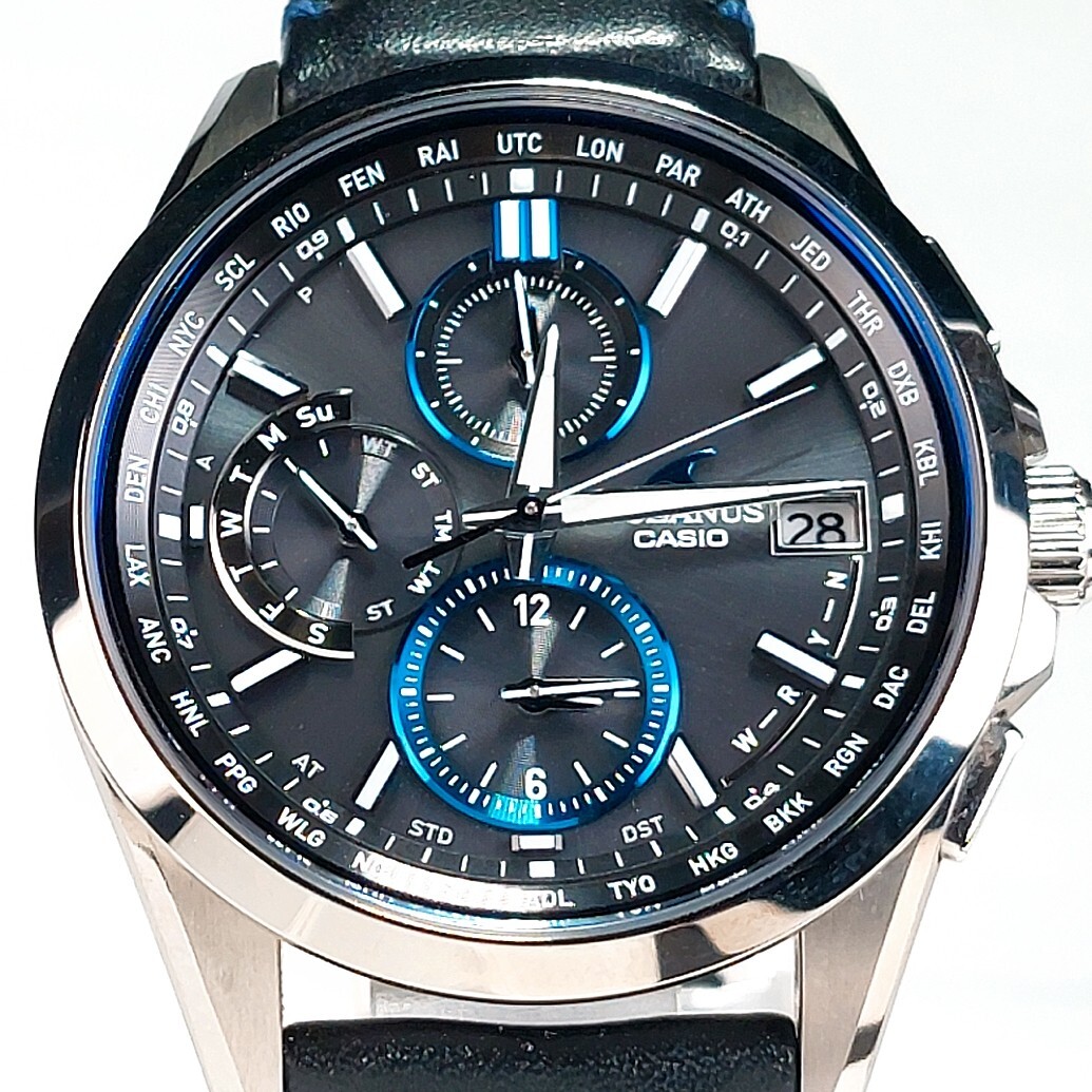 新品 CASIO カシオ OCEANUS オシアナス Classic Line 腕時計 OCW-T2600-1AJF 電波ソーラー タフソーラー マルチバンド6 チタン カレンダー ...