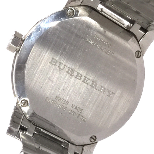 バーバリー BU9100 クォーツ メンズ 腕時計 デイト シルバーカラー文字盤 ファッション小物 未稼働 BURBERRY /【Buyee ...
