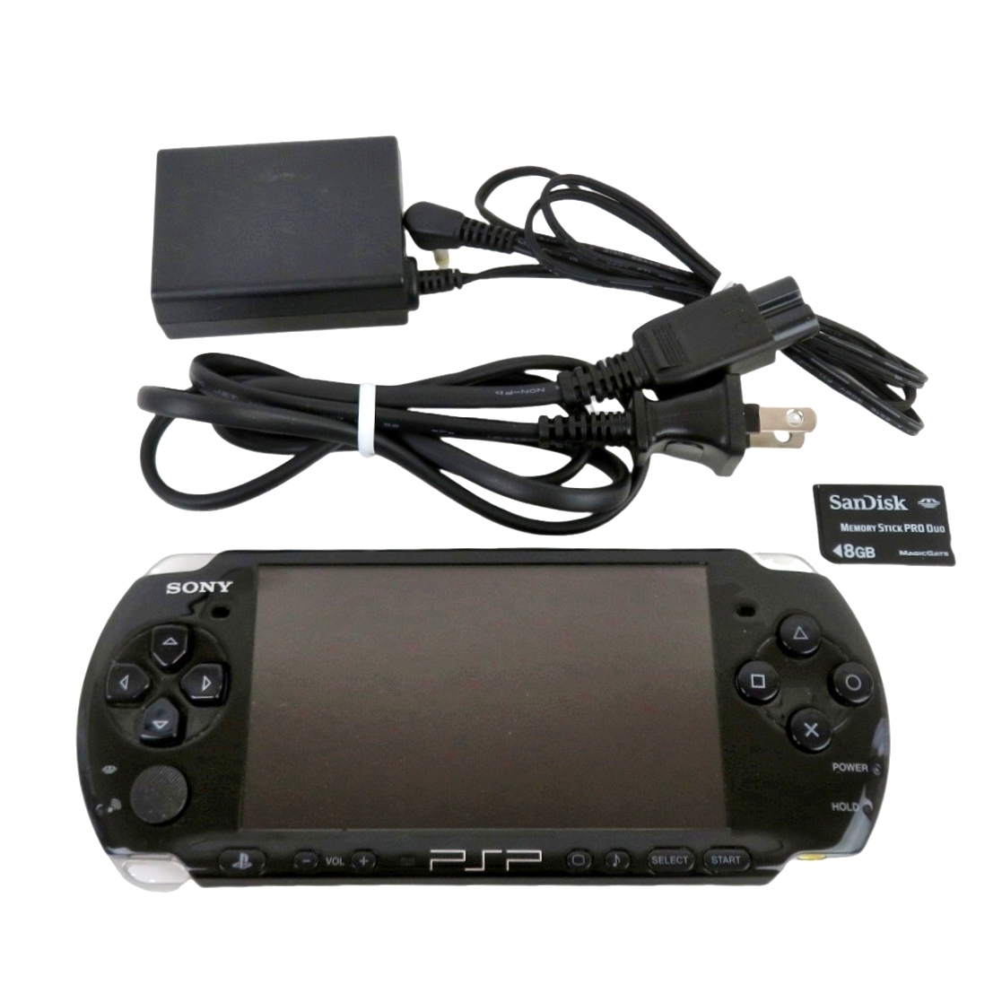 SONY ソニー PSP プレイステーションポータブル 本体 PSP-3000 ブラック ACアダプター メモリーカード8GB 0801 ...