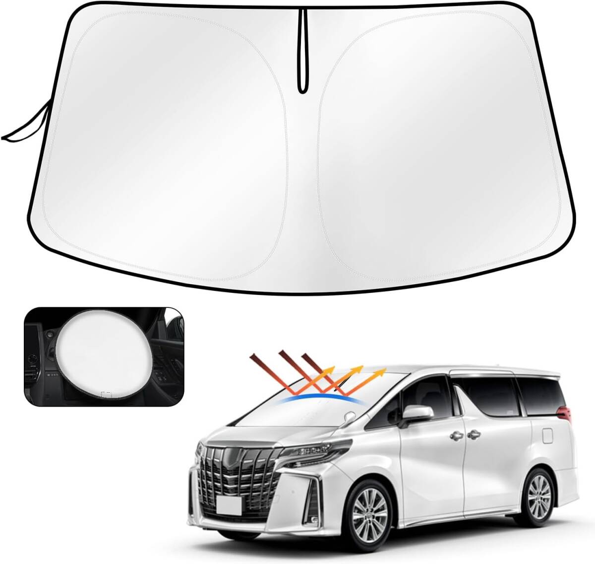 Cartist トヨタ アルファード ヴェルファイア 30系 前期/後期 フロントサンシェード Alphard Vellfire /【Buyee】 Buyee - Japanese Proxy ...