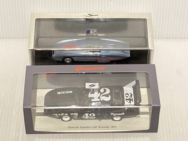 スパーク 1/43 Plymouth Superbird Riverside 1970 Dan Gurney 42 ブラック S3596 など ...