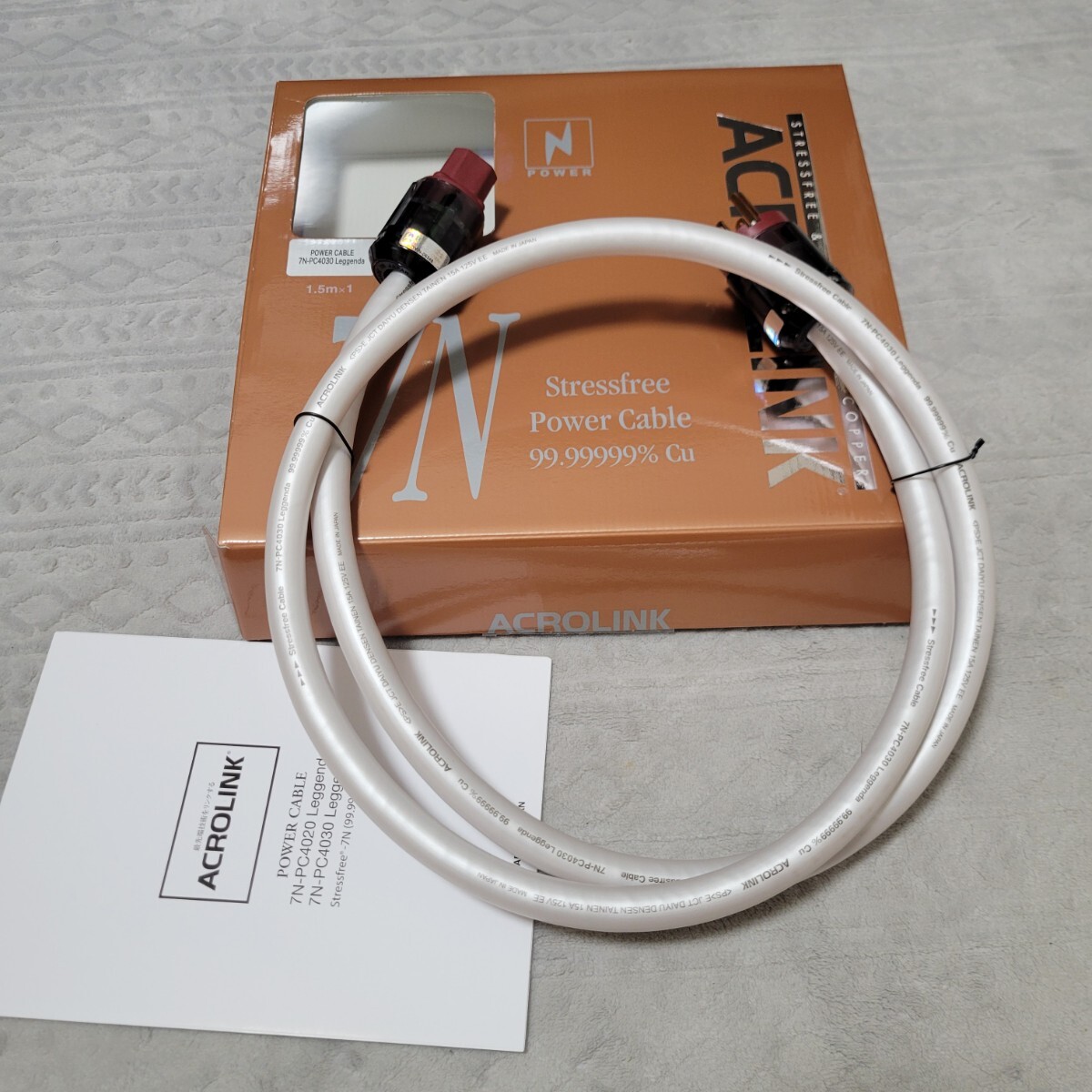 即決 ACROLINK 7N-PC4030 Leggenda 電源ケーブル 1.5m /【Buyee】 Buyee - Japanese ...