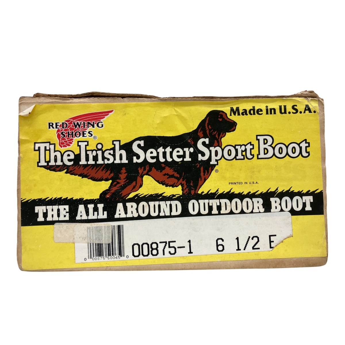 RED WING The Irish Setter Sport Boot アイリッシュセッター 旧犬タグ E 6 1/2 ブーツ ヴィンテージ ...