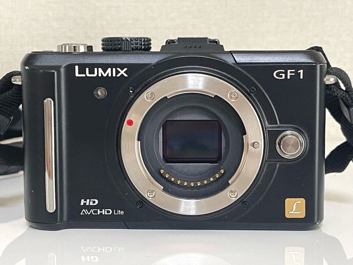 Panasonic パナソニック LUMIX DMC-GF1 デジタル一眼カメラ+LUMIX G 20mm F1.7 ASPH. H-H020 レンズ付き 簡易動作確認済 E07106 ...
