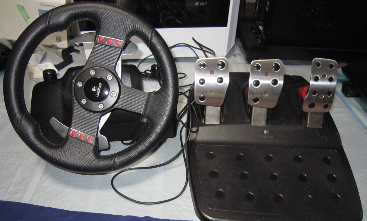 logicool G27 Racing Wheel. ロジクール G27 レーシングホイール 未チェック・ジャンク /【Buyee ...