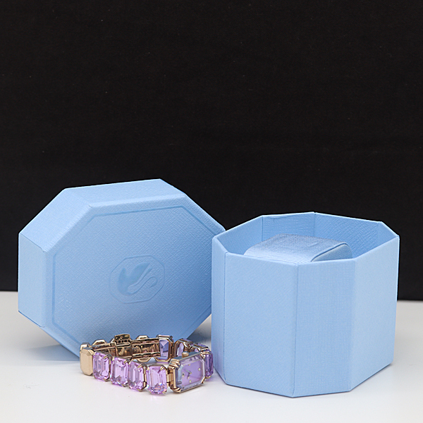 1円 箱付 稼働 良品 スワロフスキー 5722364 QZ パープル文字盤 レディース腕時計 6366000 7NBG1 IGR ...