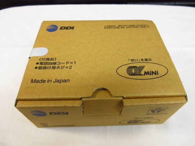 a3474 希少 未開封品 DDI アルファミニ レトロ 第2電電 αMINI おトクな市外電話回線を自動選択 現状渡し /【Buyee ...
